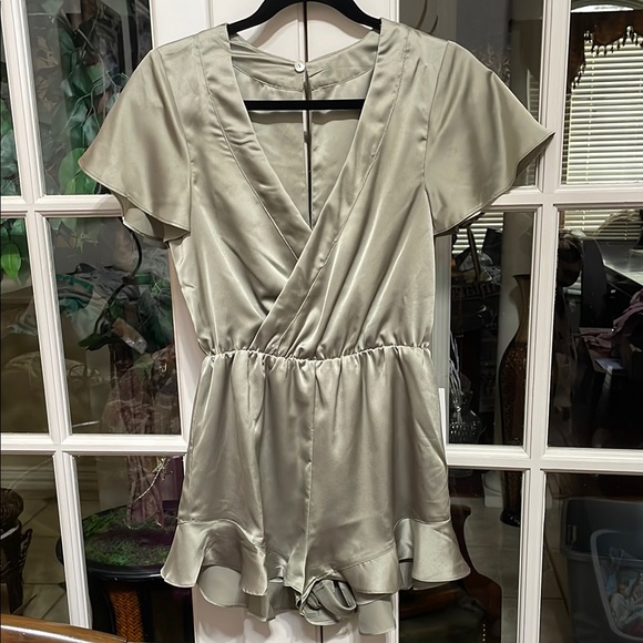 Show Me Your MuMu | Dresses | Nwt Show Me Your Mumu Satin Wrap Romper ...